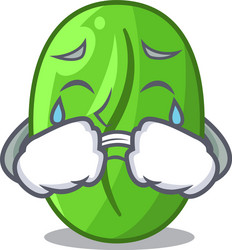 Crying green smoothie mascot cartoon Royalty Free Vector