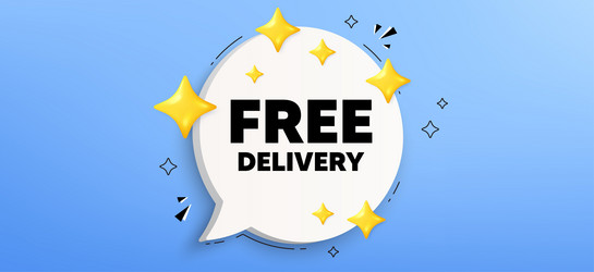 Free delivery tag shipping and cargo service Vector Image