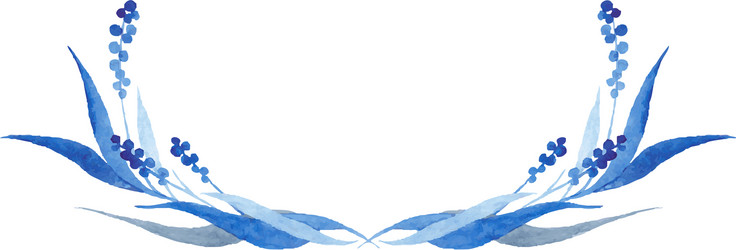 Indigo blue hand drawn seamless border Royalty Free Vector