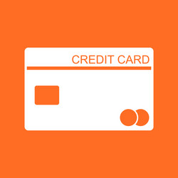 Red credit card icon front and back view Vector Image