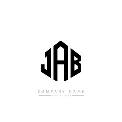 Jab triangle letter logo design Royalty Free Vector Image