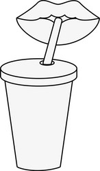 Straw Lips Vector Images (over 140)