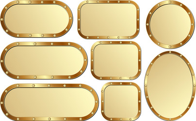 Plaques Royalty Free Vector Image - VectorStock