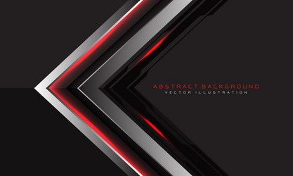 Abstract red black arrow circuit direction Vector Image