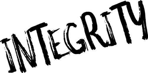 Integrity rubber stamp Royalty Free Vector Image