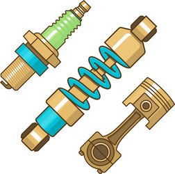 Car spare parts Royalty Free Vector Image - VectorStock