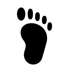 Foot print for spa therapy impression Royalty Free Vector