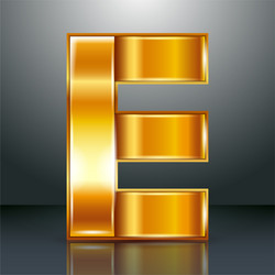 Gold Letter E Vector Images (over 5,300)