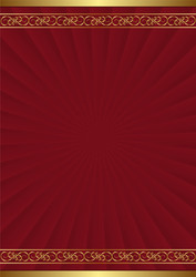 Red background with menu Royalty Free Vector Image