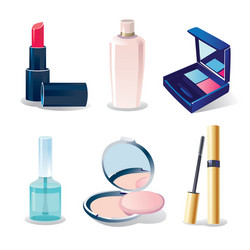 Cosmetics and makeup Royalty Free Vector Image