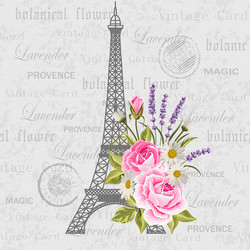Eiffel tower card Royalty Free Vector Image - VectorStock