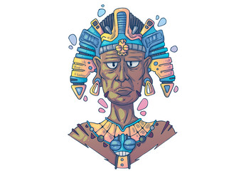 Aztec Priest Drawing