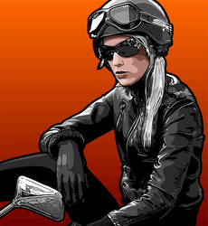 Lady Biker Vector Images (over 450)
