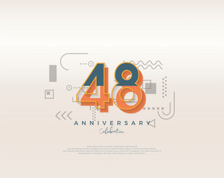 Anniversary 48th Year Vector Images (over 340)