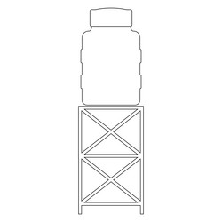 Water reservoir icon Royalty Free Vector Image