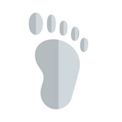 Foot print for spa therapy impression Royalty Free Vector