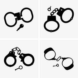 Handcuffs Royalty Free Vector Image - VectorStock