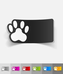 Realistic design element footprint Royalty Free Vector Image