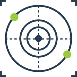 Drone target isolated icon Royalty Free Vector Image