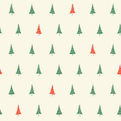 Christmas tree seamless pattern Royalty Free Vector Image