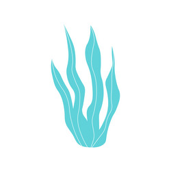 Cute of seaweed marine algae Royalty Free Vector Image