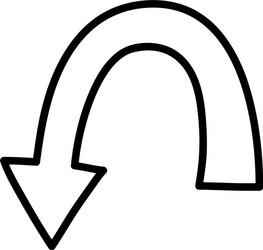 Around arrow icon Royalty Free Vector Image - VectorStock