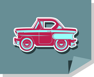 Classic cars 60s Royalty Free Vector Image - VectorStock
