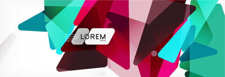 Science background abstract triangle pattern Vector Image