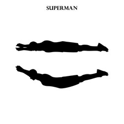 Superman Exercise Vector Images (43)