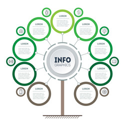 Infographic Tree 9 Vector Images (over 130)