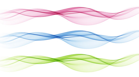 Abstract background pink waves a set Royalty Free Vector