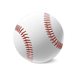 Baseball leather ball Royalty Free Vector Image