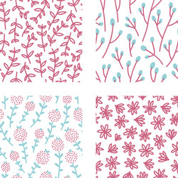 Simple abstract patterns set Royalty Free Vector Image