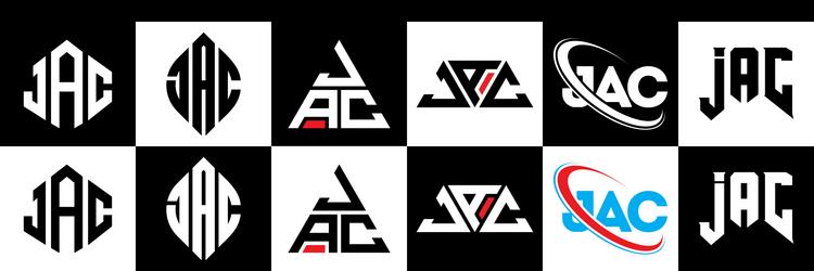 Jac logo letter design Royalty Free Vector Image