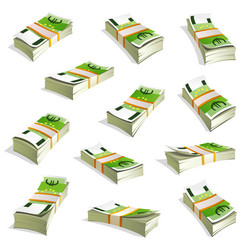 Money isolated on white background Royalty Free Vector Image