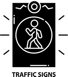 Police icon black sign with editable Royalty Free Vector