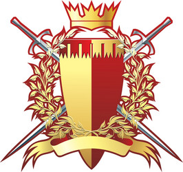 Blue blazon Royalty Free Vector Image - VectorStock