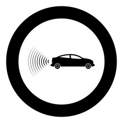 Car radio signals sensor smart technology Vector Image