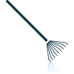 Nature rake cartoon Royalty Free Vector Image - VectorStock