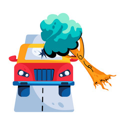 Tree damage Royalty Free Vector Image - VectorStock