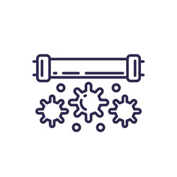 Uv light lamp uvc disinfection sterilizer bulb Vector Image