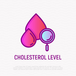 Cholesterol test brochure template layout flyer Vector Image