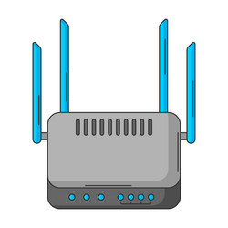 Wifi router computer equipment Royalty Free Vector Image