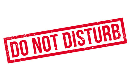 Do not disturb rubber stamp Royalty Free Vector Image