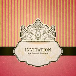 Royal Crown Invitation Vector Images (over 3,200)