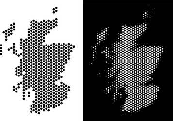 Scotland Map Black and White Vector Images (over 130)