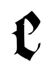 Letter c in gothic style alphabet the symbol Vector Image