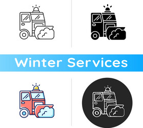 Snow plow icon Royalty Free Vector Image - VectorStock