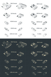 Pc Vga Cable Vector Images (over 260)