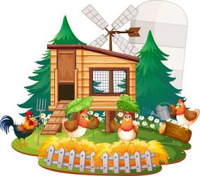Empty background nature farm scenery Royalty Free Vector